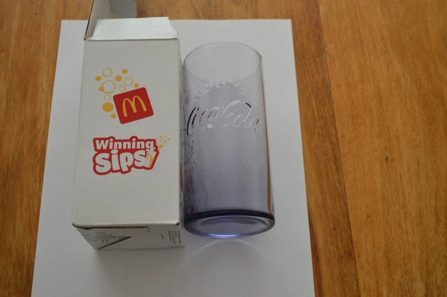 MCDONALDS COCA COLA Winning Sips Limited Edition 2023 Glass CLEAR Boxed ...