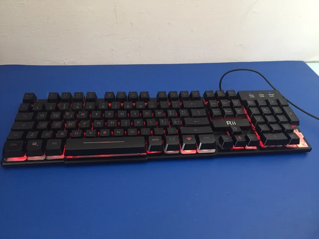 RII RK100 WIRED Keyboard Tastiera Gaming Per Ricambi O Riparazione EUR ...