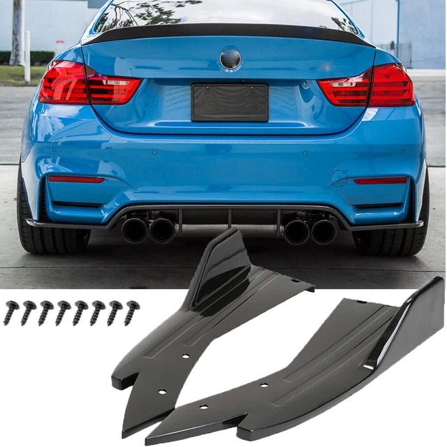 CAR REAR BUMPER Diffuser Side Spoiler Splitter Canard For F32 F33 F36 4 ...