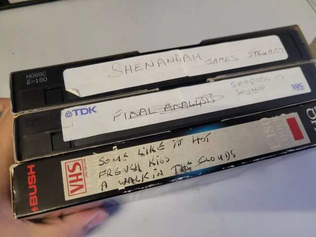 3 X RARE Home Recordings VHS Video Tapes films/adverts taped/recorded ...