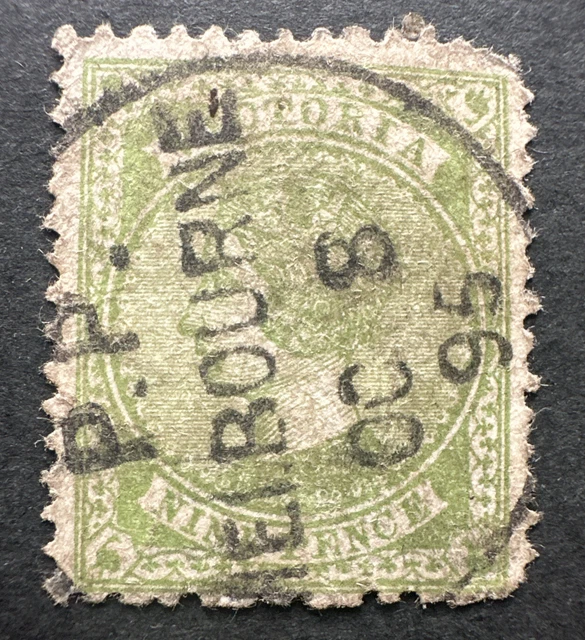 C1901 VICTORIA Queen Victoria Australia State Stamp 6d Green F23 EUR 1 ...