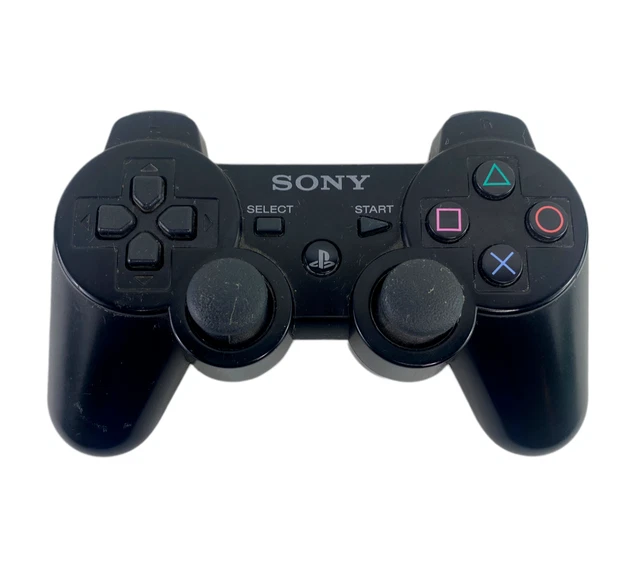 SONY PLAYSTATION 2 PS2 DualShock 3 Wireless Controller Black SixAxis ...