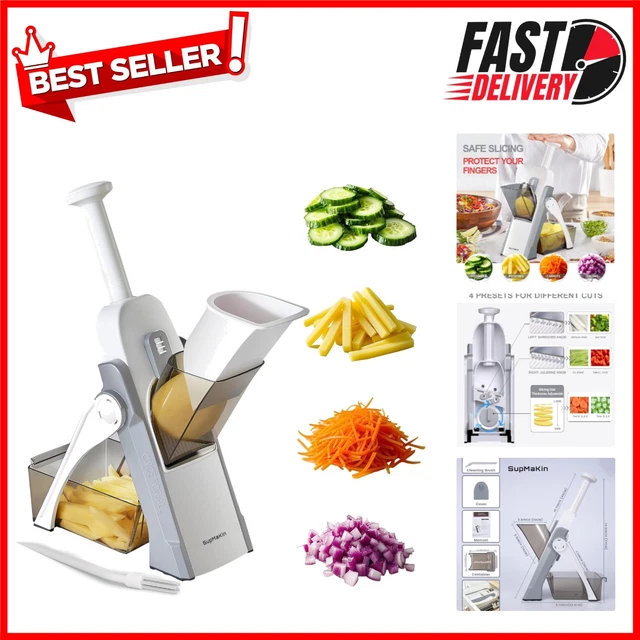 ULTIMATE SAFE MANDOLINE Slicer - 40 Adjustable Thicknesses and Easy ...