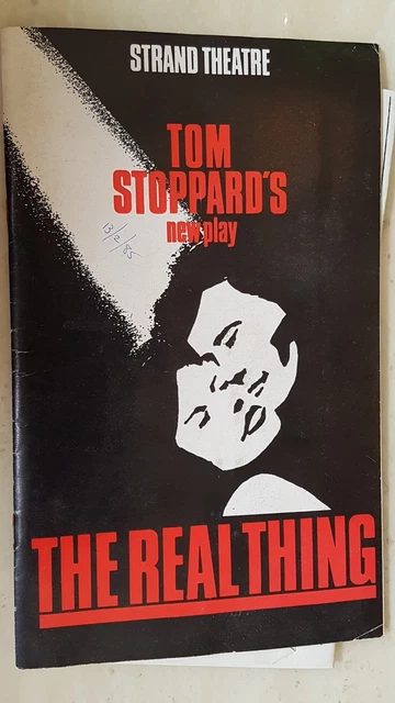 STRAND THEATRE PROGRAMME & Ticket The Real Thing Alister Cameron Julia ...