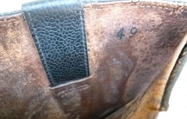 ORIGINAL WW2 GERMAN Wachbataillon 'Knobelbecher' Jack boots. Size 49 £ ...