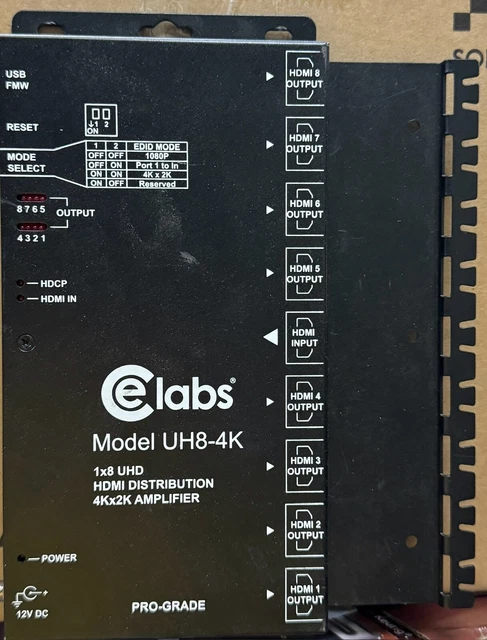 AMPLIFICADOR DE DISTRIBUCIÓN HDMI CE labs UH8-4K grado profesional 1x8 ...