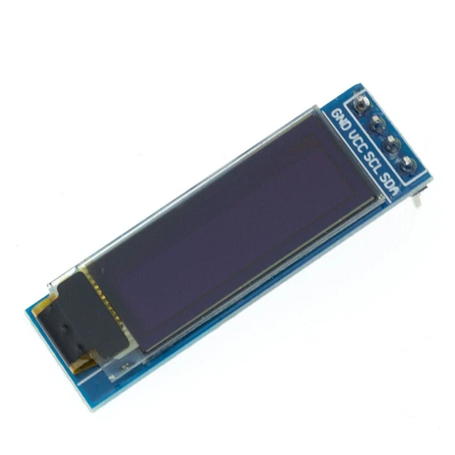 BLUE 0.91 INCH 128x32 IIC I2C OLED LCD Display Module 3.3v 5v Arduino ...