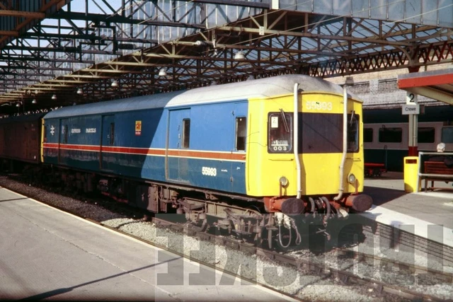 35MM SLIDE BR British Rail Diesel DMU Class 128 55993 Crewe 1986 ...