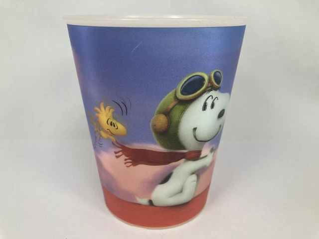 MCDONALDS SNOOPY CHARLIE Brown Snoopy Peanuts The Movie 3D Cups Plastic ...