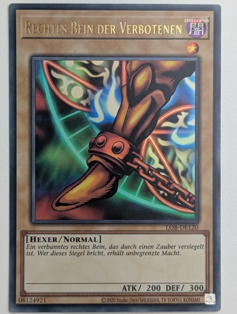 RECHTES BEIN DER Verbotenen LOB-DE120 25th Ultra Rare Deutsch NM YUGIOH ...