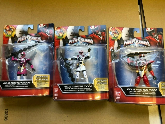 POWER RANGERS NINJA Super Steel Cockpit Master Mode Megazord Pink White ...