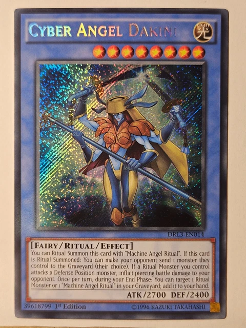 YUGIOH - Cyber Angel Dakini - Secret Rare - DRL3-EN014 - 1st Ed - Mint ...