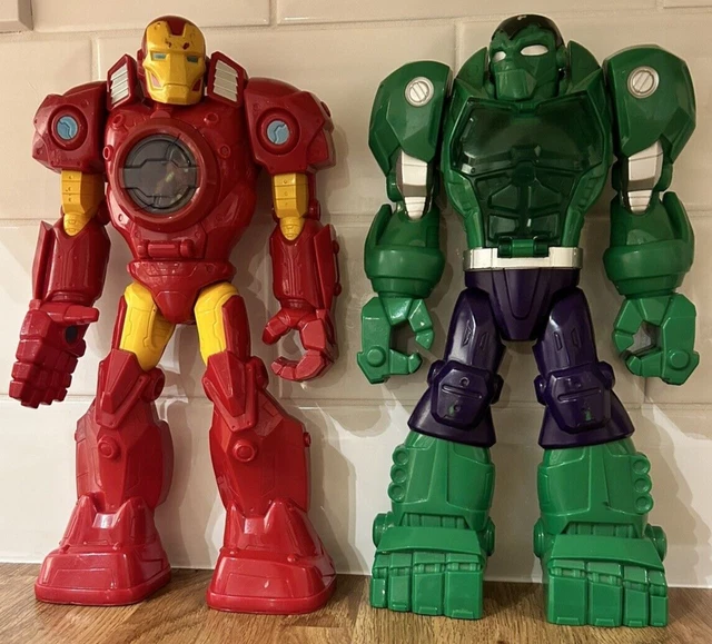 PLAYSKOOL IMAGINEXT MARVEL Super Hero Hulk & Ironman Mech Armor Suit ...