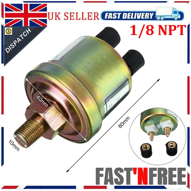 1/8& NPT ENGINE Oil Pressure Sensor Gauge Switch Sending Unit 150PSI Tool Parts £11.99 - PicClick UK