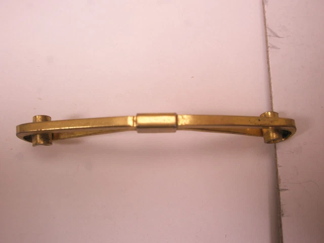 1-15/16& SQUARE WIRE Curled Ends Gold Tone Vintage Collar Bar L89 £18. ...