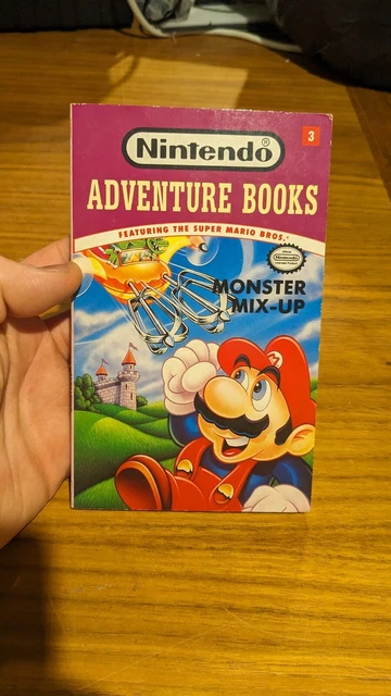 VINTAGE NINTENDO ADVENTURE Book Super Mario Bros monster mix up free ...