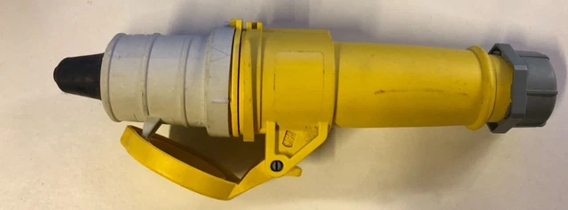 IP44 110V 16A 3 Pin Yellow Industrial Plug, Socket Newlec £14.99 ...