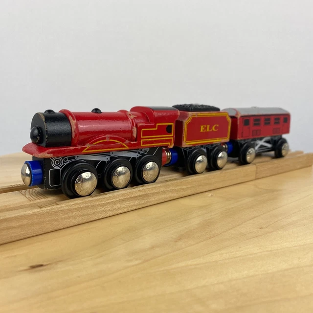 WOODEN TRAIN - Three Part Train - (Brio, Big Jigs, Thomas ) - ELC Brand ...