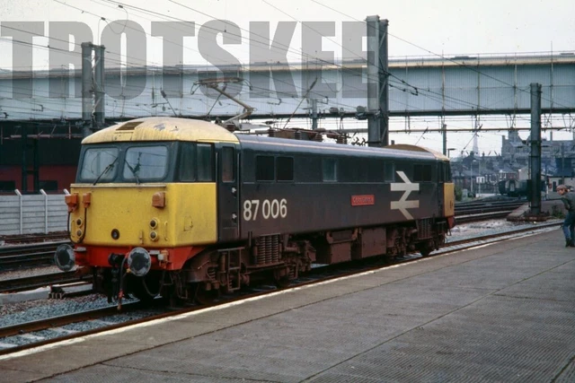 35MM SLIDE BR British Railways Electric loco Class 87 87006 Preston ...