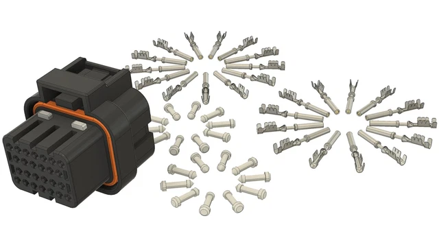 ENGINE CONTROL UNIT (ECU) Connector Kit for Holley J2B (P2B ...