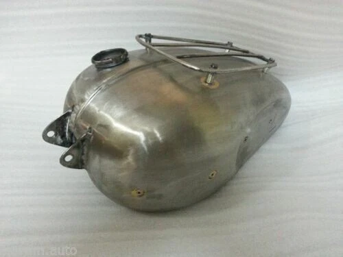TRIUMPH TROPHY TR6 PRE-UNIT 1950s GAS FUEL PETROL TANK WITH PARCEL GRID ...