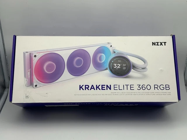 NZXT KRAKEN ELITE 360 RGB 2024 Radiator Liquid Cooler with 2.72 ...