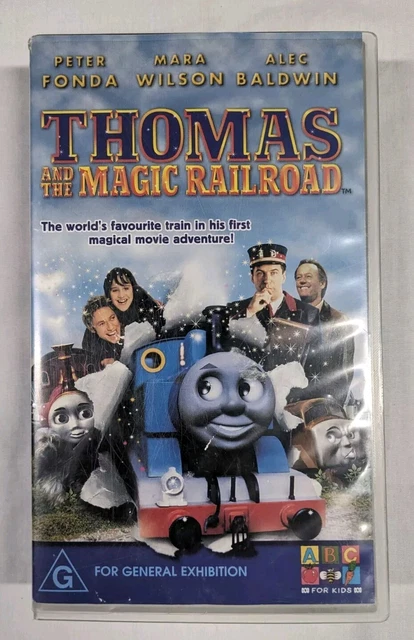 THOMAS AND THE Magic Railroad VHS Video 2000 ABC Tape Peter Fonda Alec ...