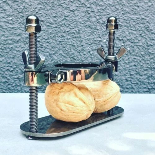 Stainless Steel Cbt Ball Stretcher Testicle Torture Scrotum Crusher Weight Clamp £2999