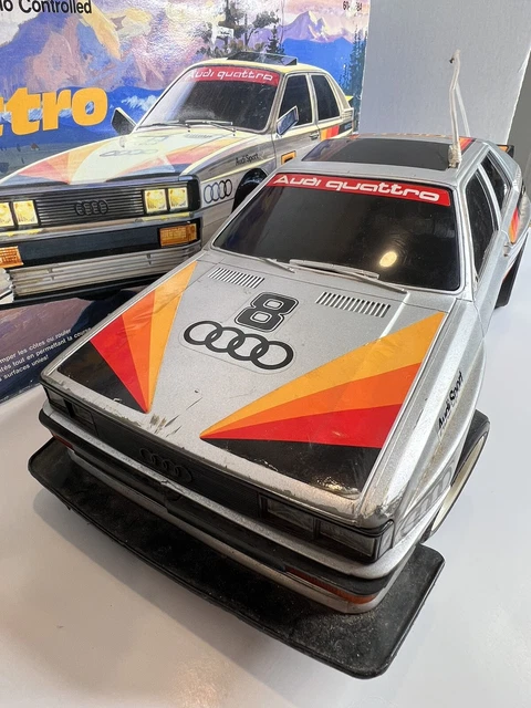 VINTAGE 1985 AUDI Quattro RC Car with Box and Styrofoam Radio Shack ...