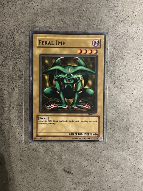 CARTE CARD YU-GI-OH Konami 1996 Edition Feral Imp SDY-002 Tres Bon État PSA En EUR 1,90 ...