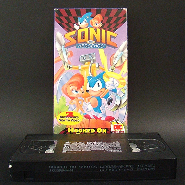SONIC THE HEDGEHOG Hooked On Sonics VHS 1994 SEGA Animated Series Rare ...