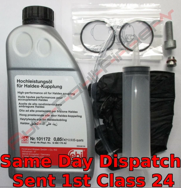 GEN 5 HALDEX Oil Service Kit VW Mk7 Golf R 5G Passat CC Sharan 4Motion ...