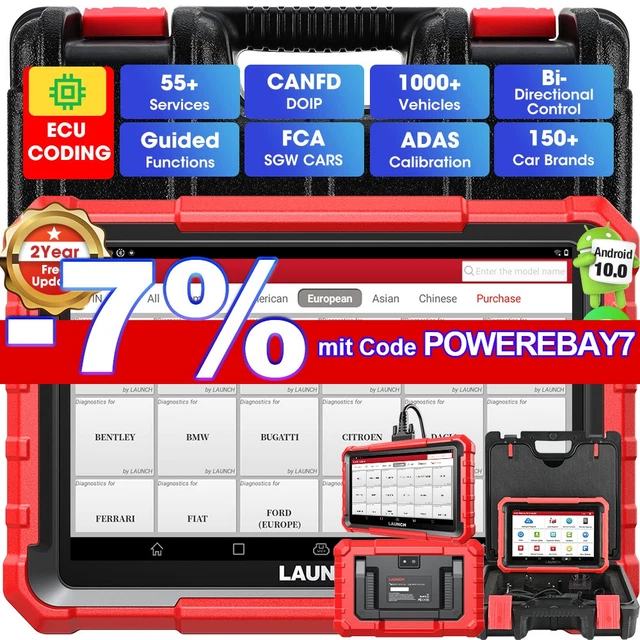 LAUNCH X431 PRO Elite obd2 diagnosegerät ECU Online-Codierung 2 Jahren ...