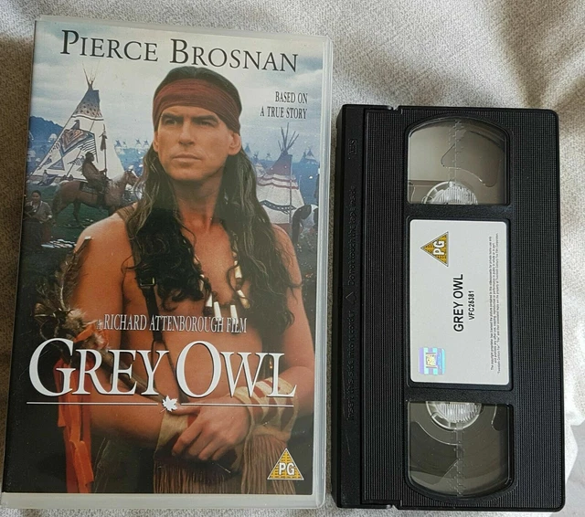 GREY OWL (VHS) BIG BOX - Pierce Brosnan - 1999 directed by Richard ...