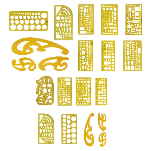 TEMPLATES STENCIL SET Drafting Tools Architectural Symbols Building ...