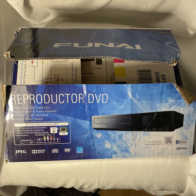 FUNAI DVD PLAYER DP100FX5 With Remote Manual And RCA Cables New Open ...