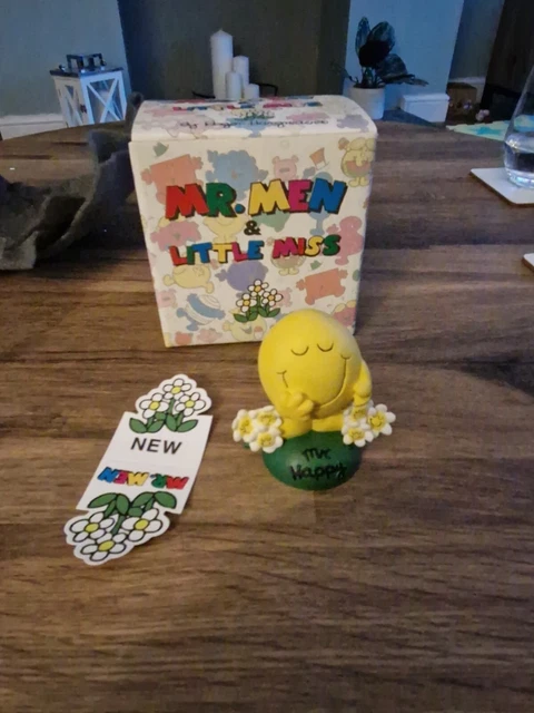 MR MEN LITTLE Miss Royal Doulton Holland Studio Craft Mr Happy Figure C ...