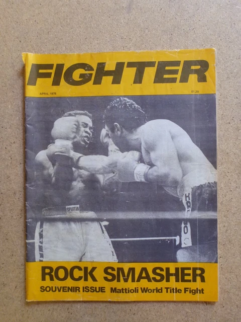 AUSTRALIAN FIGHTER BOXING Magazine 1978 April- Mattioli World Title ...