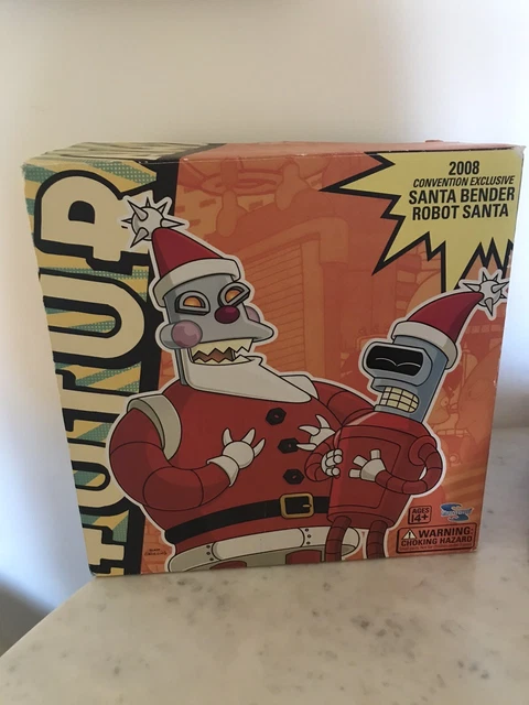 FUTURAMA TOYNAMI SDCC 2008 Convention Exclusif Robot X-Mas Santa & Santa Bender EUR 141,04 ...