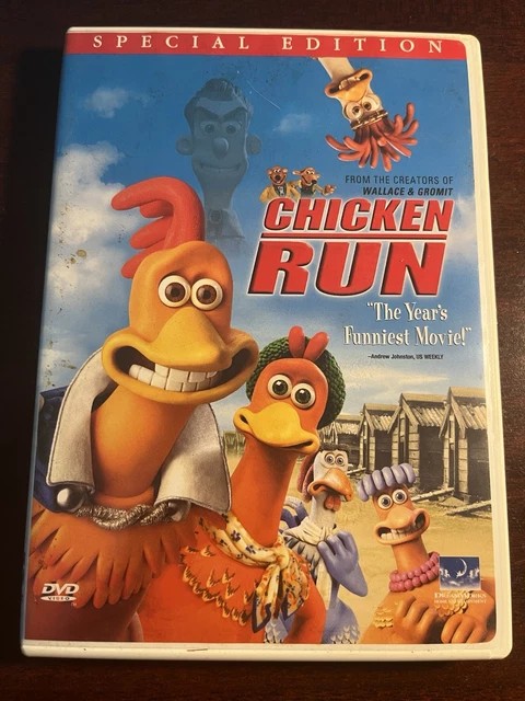 CHICKEN RUN (DVD, 2000, Widescreen) Family Kids Movie Comedy $22.59 ...