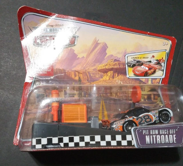DISNEY PIXAR CARS Pit Row Launcher Nitroade Race-Off New Rare Limited ...