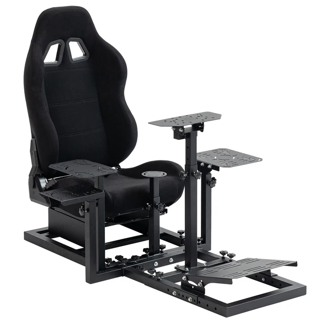 MINNEER FLIGHT SIM Cockpit Racing Wheel Stand Mit Racing Seat Passend ...