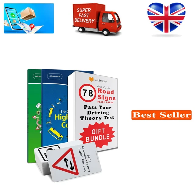 2025 DRIVING THEORY Kit: Official Highway Code, Traffic Signs & Flash ...