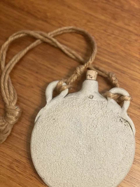 ANTIQUE:CERAMIC HANDMADE POTTERY Flask: Rare: $135 : Free Postage:FPA4 ...