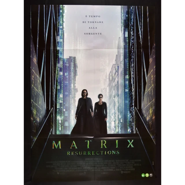 AFFICHE MATRIX RESURRECTIONS Keanu Reeves Carrie-Anne Moss A23 EUR 60,24 - PicClick FR