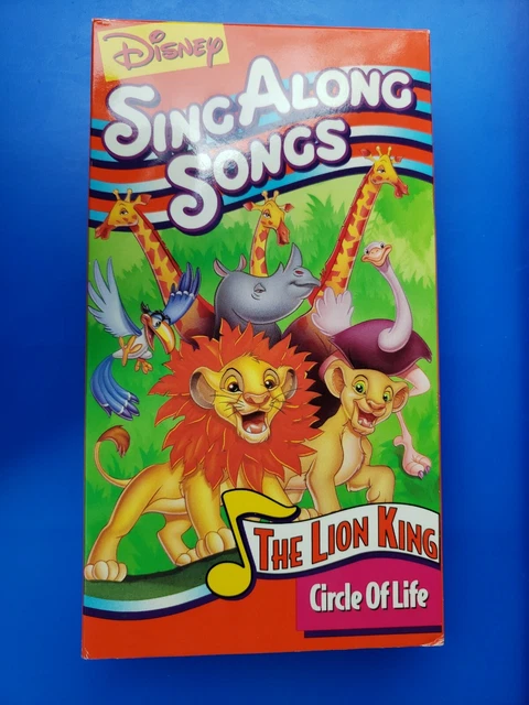 DISNEYS SING ALONG Songs The Lion King Circle of Life VHS Video Tape ...