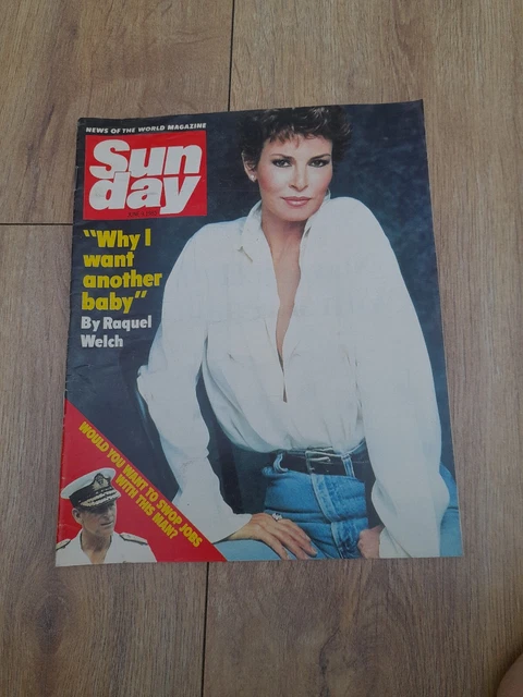 RAQUEL WELCH SUN day News Of The World Magazine RARE June 9th 1985 Sam ...