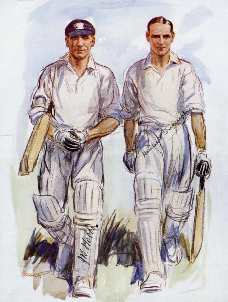 JACK HOBBS AND Herbert Sutcliffe England Cricketers In 1929 Cricket OLD ...