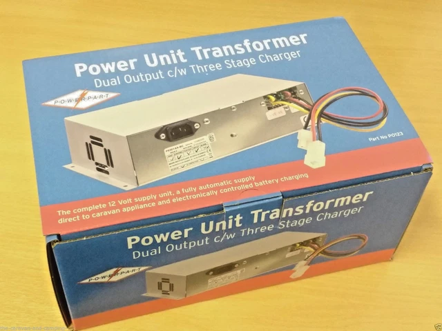 CARAVAN POWER UNIT Transformer Battery Charger Dual output 3 stage ...