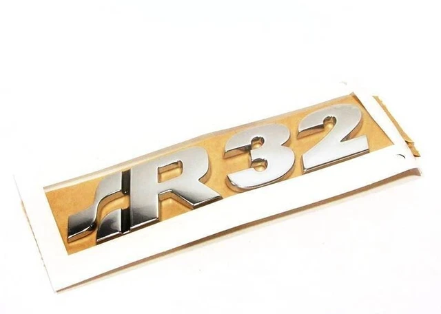 VW GOLF MK4 R32 Rear Trunk Boot Badge Emblem Chrome 1J0853675Q739 ...
